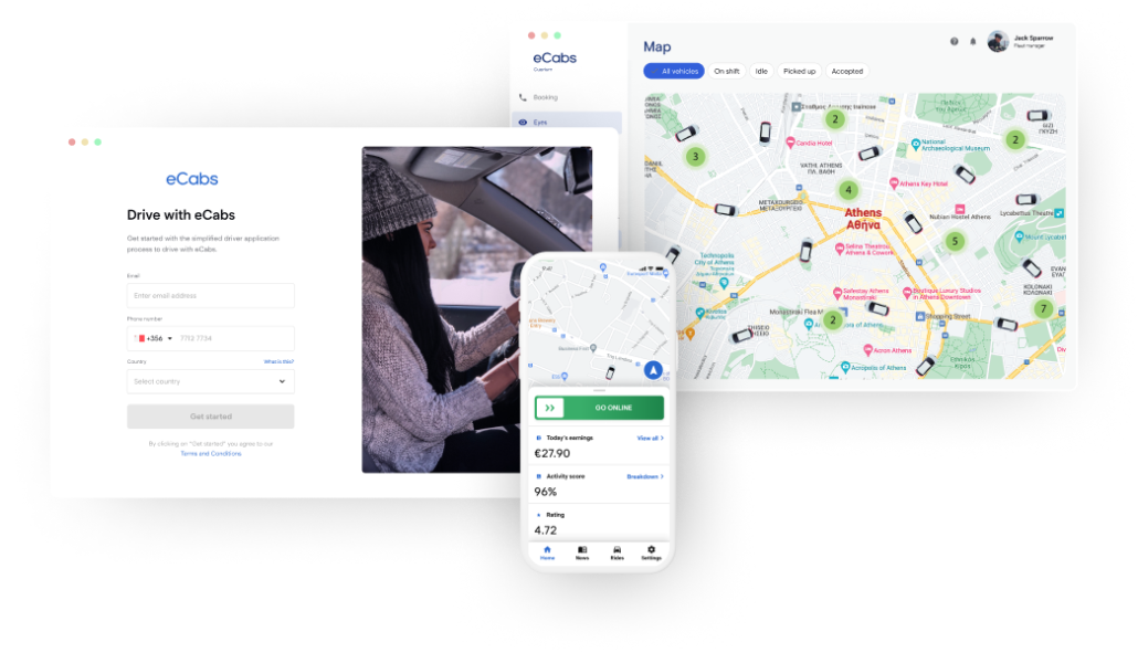 Ride-Hailing Software - eCabs App | Book a ride in minutes | eCabs Malta